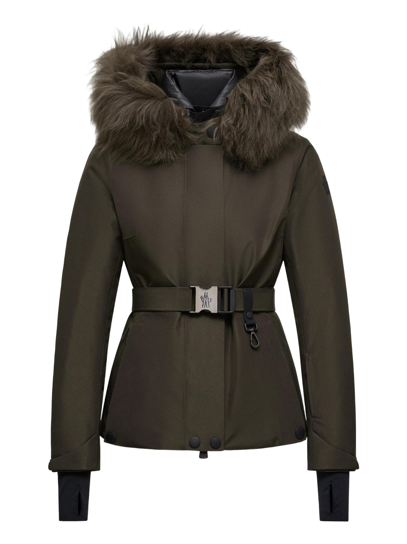 MONCLER Moncler Grenoble Laplance Belted Down Jacket with Fur Hood
